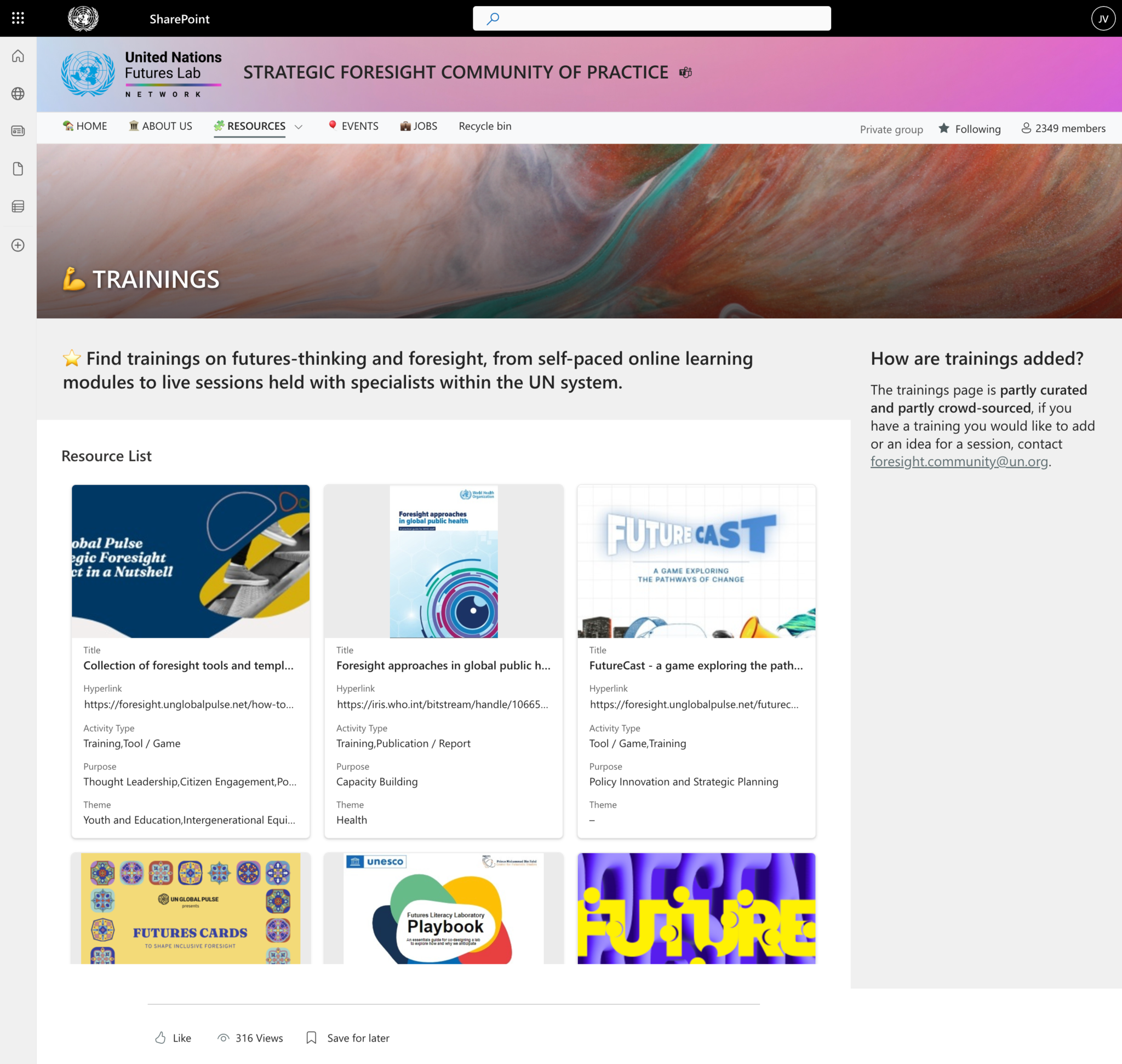 Read our UN Strategic Foresight Community of Practice newsletters
